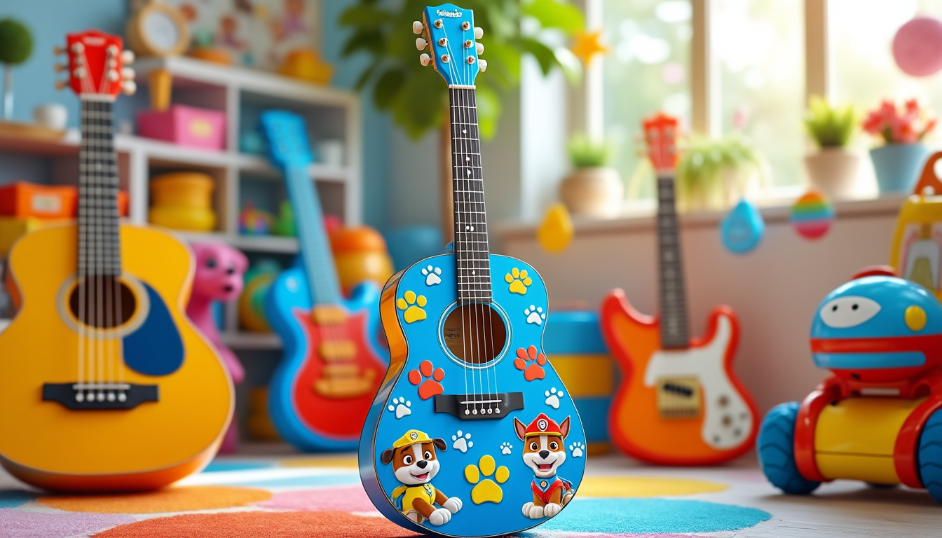 Guitare acoustique Paw Patrol : des instruments de musique ludiques ...